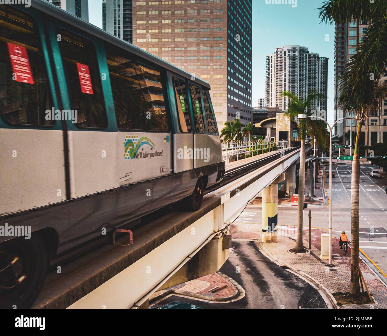 Aerial view miami city hi-res stock photography and images - Alamy