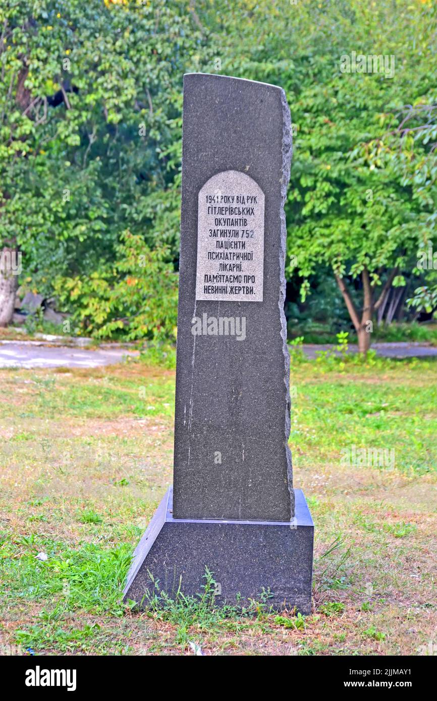Memorial board devoted to about 750 doctors and patients were killed in ...