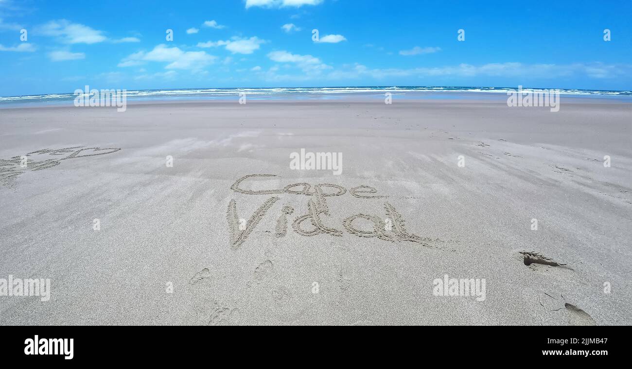 A closeup of the Cape Vidal beach Stock Photo - Alamy