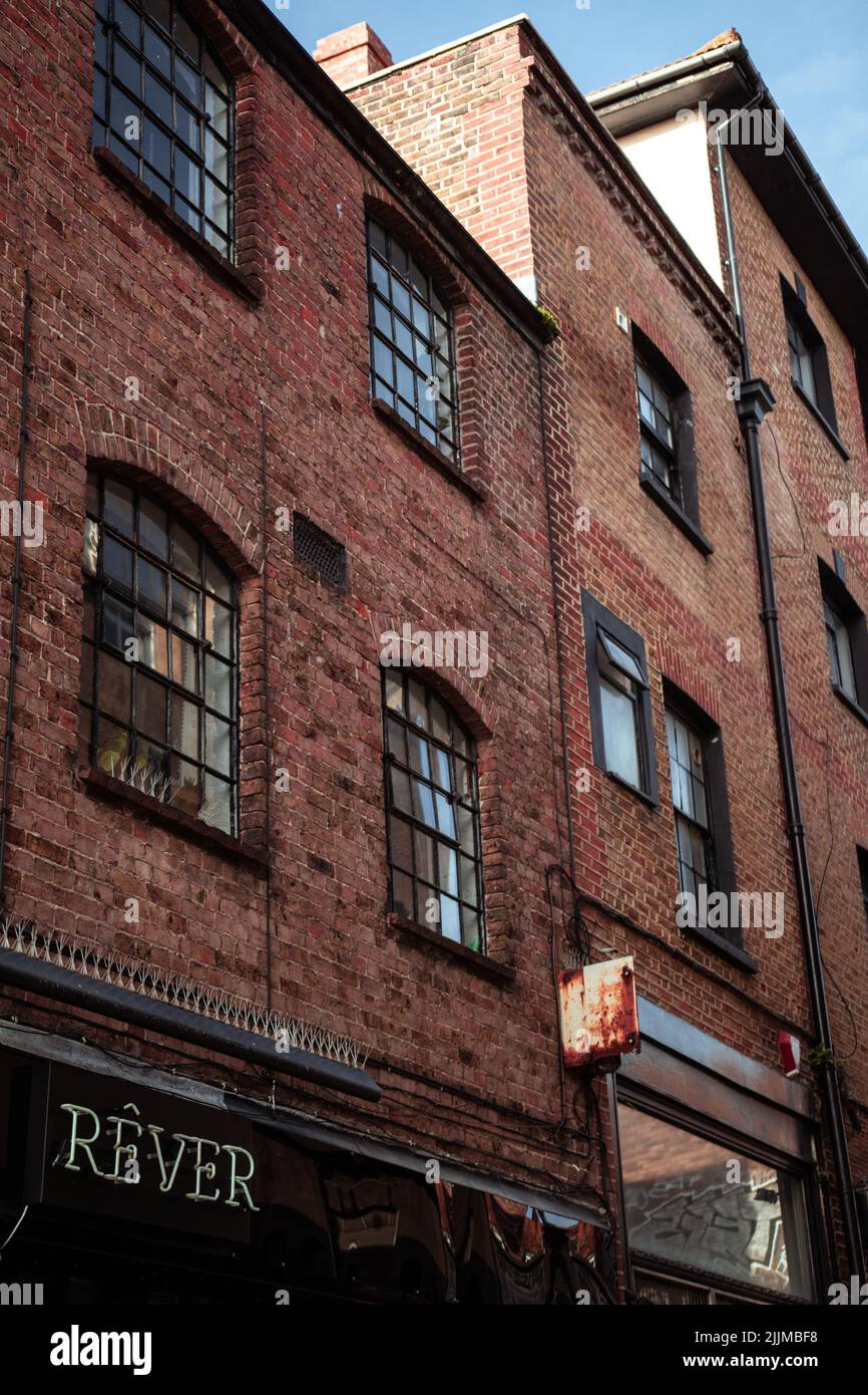 The exterior design of a building in Brighton in United Kingdom Stock ...