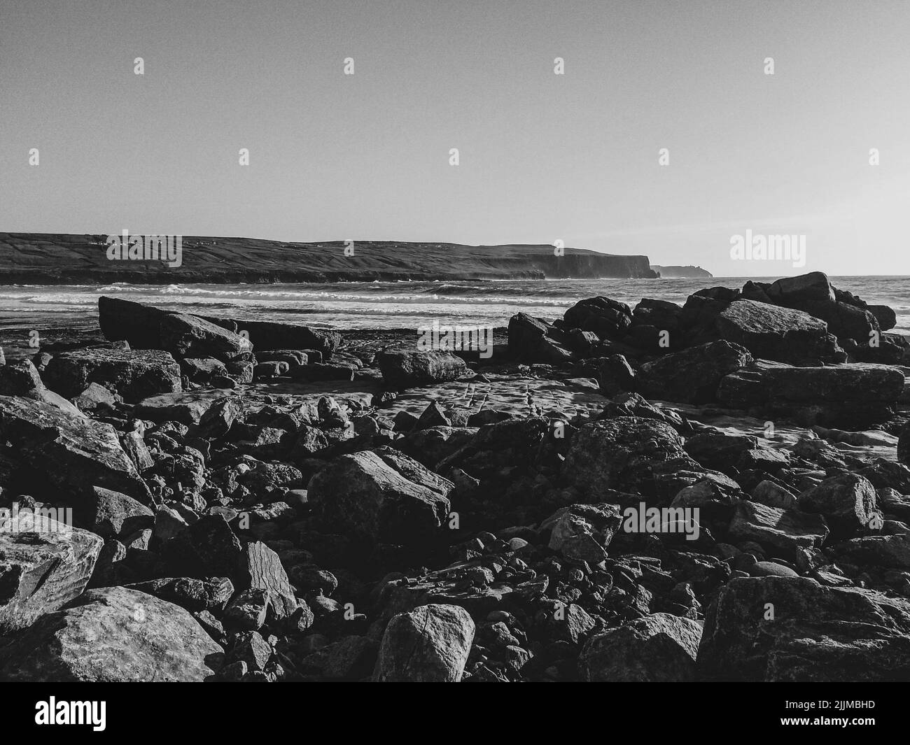 Ireland landscape coast Black and White Stock Photos & Images - Alamy