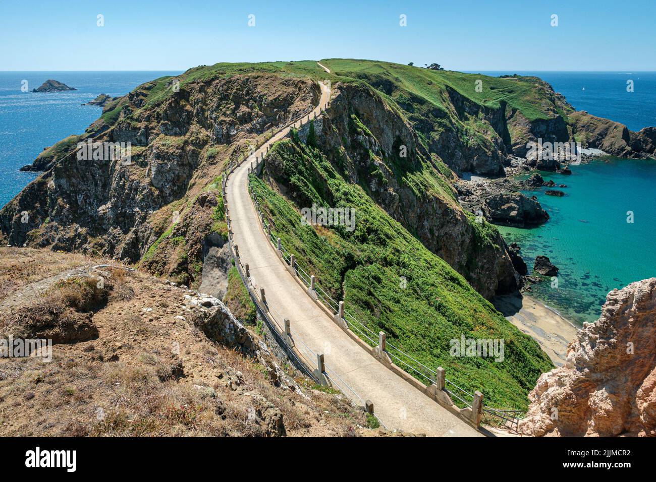 La Coupée, Sark, Channel Islands Stock Photo - Alamy