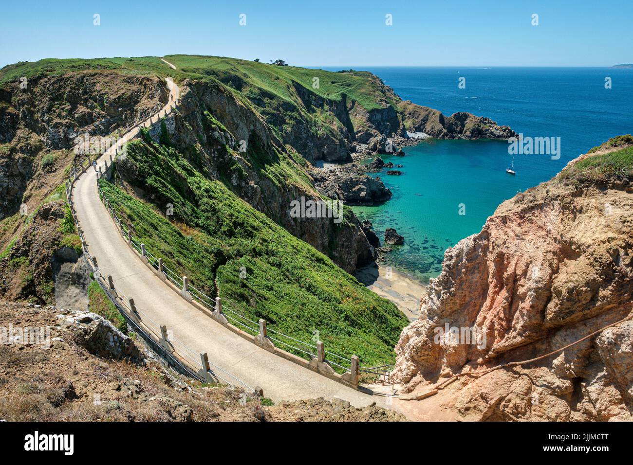 La Coupée, Sark, Channel Islands Stock Photo - Alamy