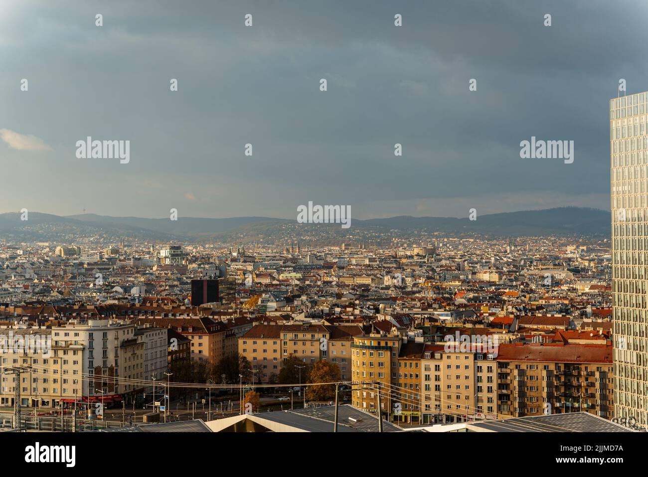 Vienna bird's eye view hi-res stock photography and images - Alamy