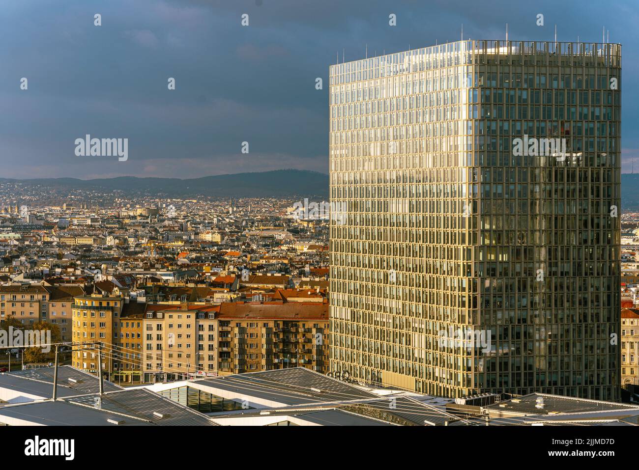 Vienna bird's eye view hi-res stock photography and images - Alamy
