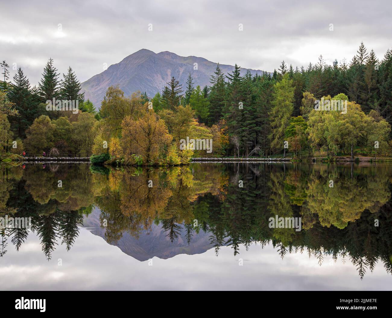 Landscape photography of lake, mountains, forest, autumn, Glencoe ...