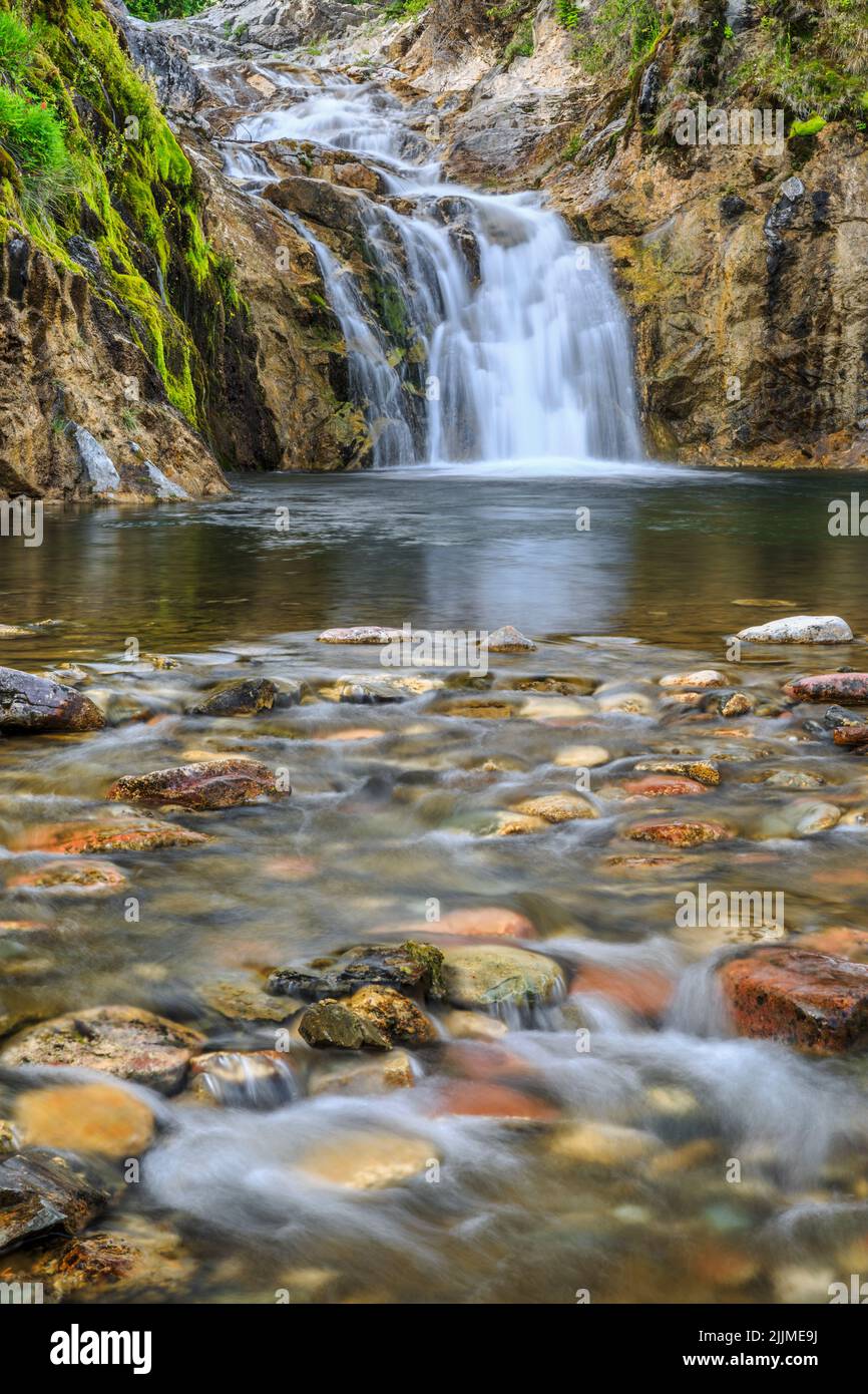 smith creek falls in lewis and clark national forest near augusta ...