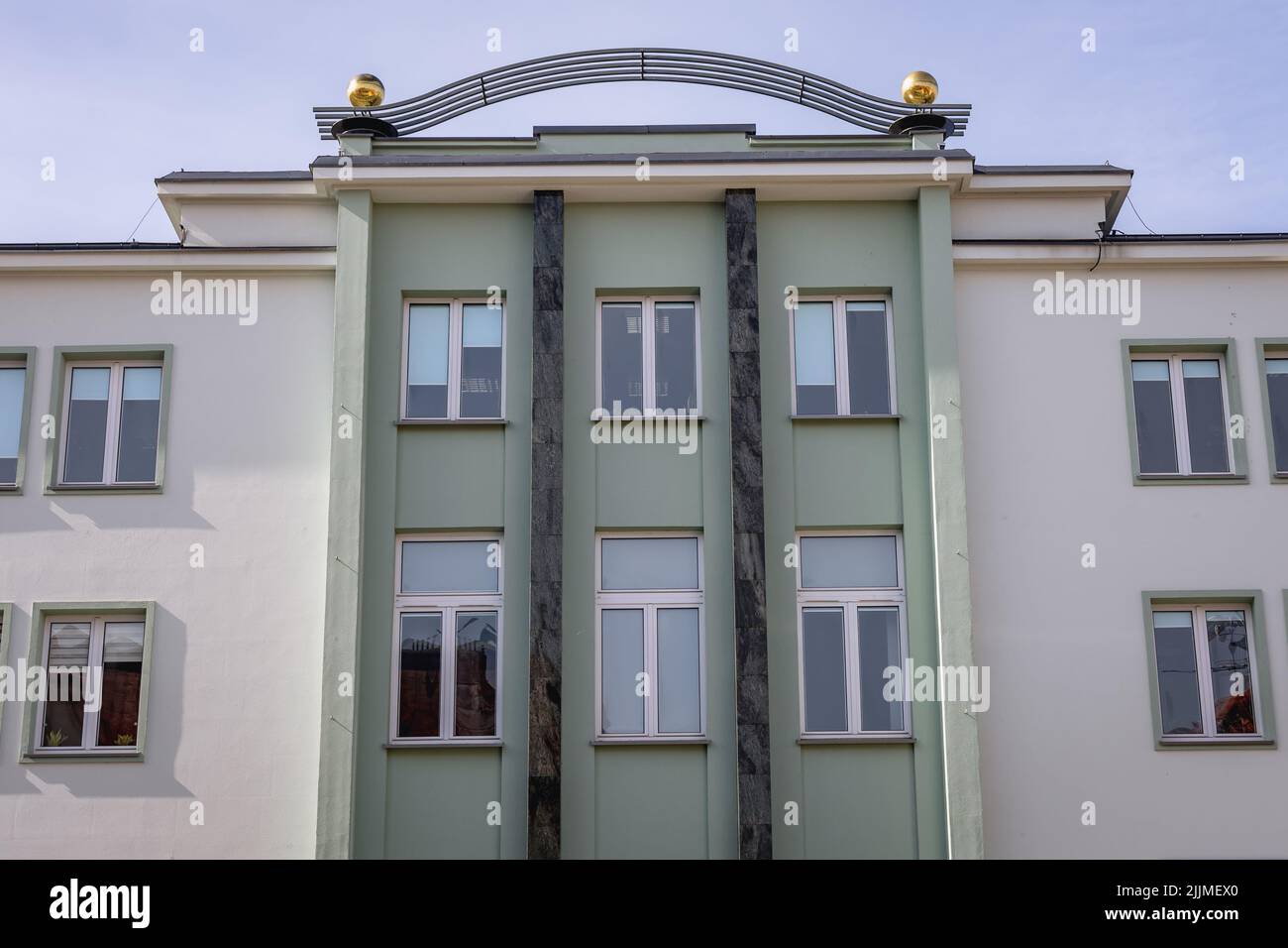 Building of National Bank of Poland in Rzeszow, largest city in ...
