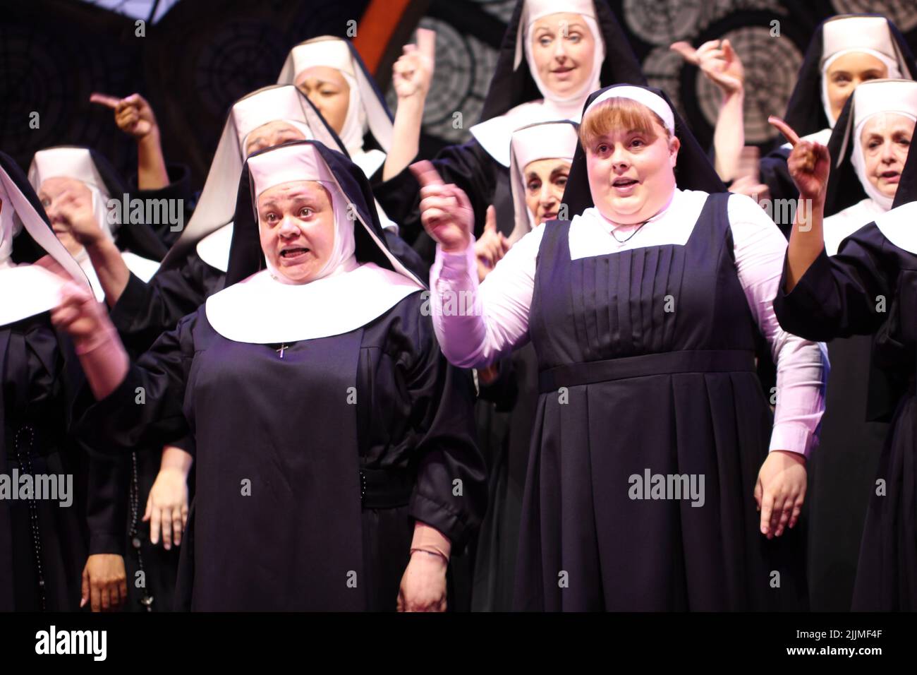 London, UK. Lizzie Bea at the Sister Act the Musical photocall at the ...