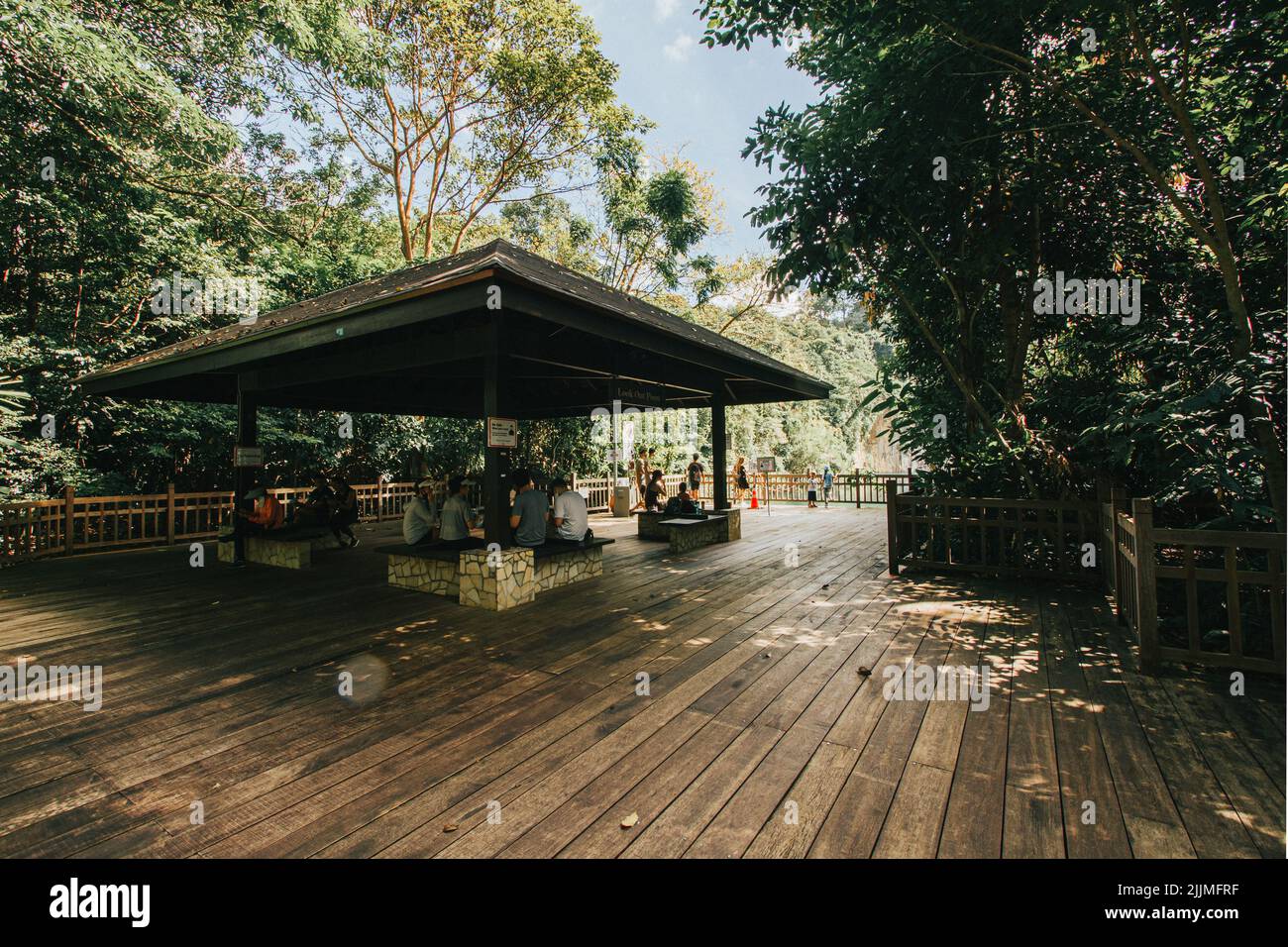 A beautiful pavilion in a park in Singapore Stock Photo - Alamy