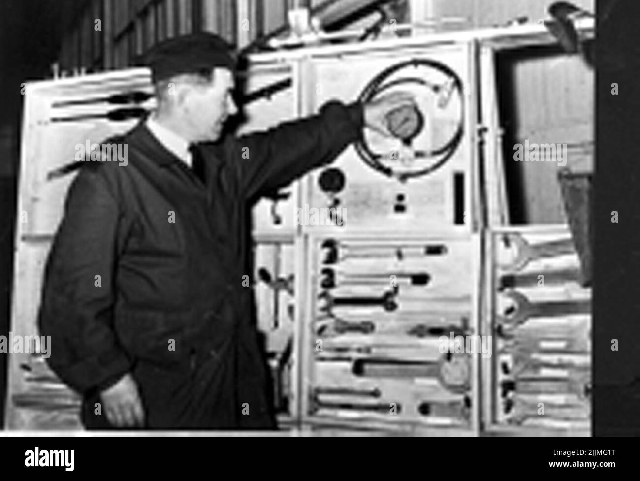 F6 Karlsborg 1959. Chief Air plant 2. The division, 1. Aircraft master ...