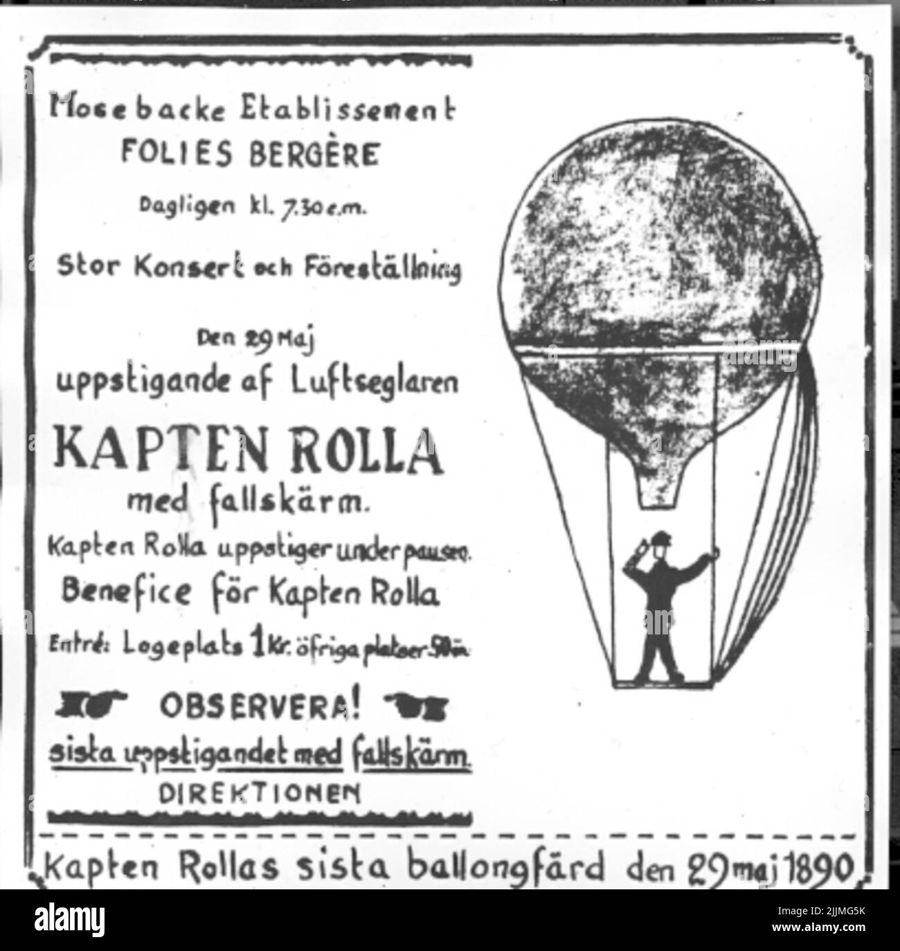 Swedish flight history 1910-1918. Advertisement Stock Photo - Alamy