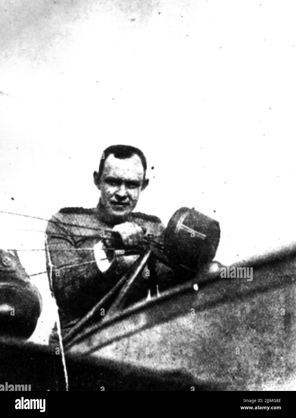 Karlsborg 1913. Nieuport IVG, the first aircraft to land in Karlsborg ...