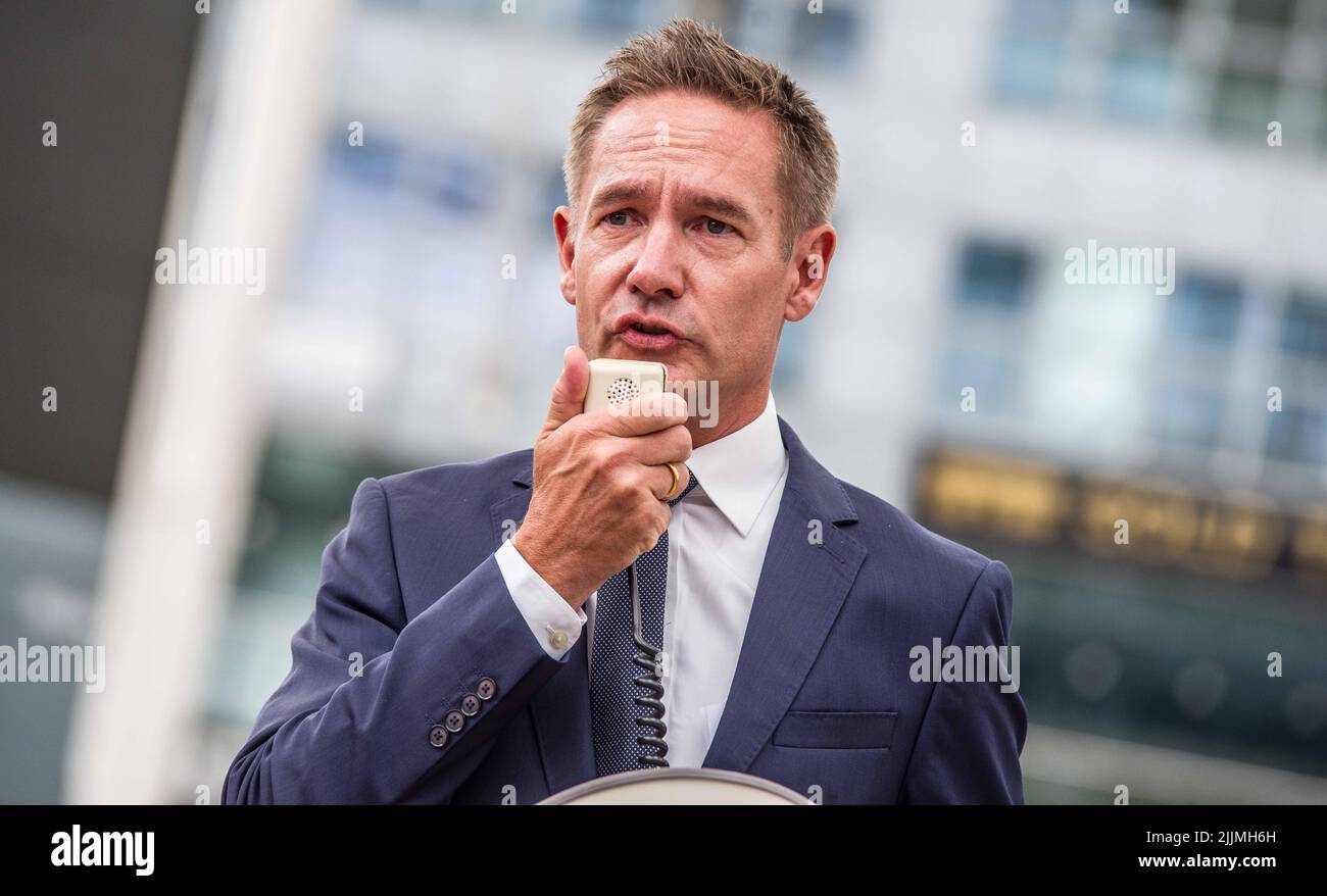 Munich, Bavaria, Germany. 27th July, 2022. JENS RITTER, CEO of ...