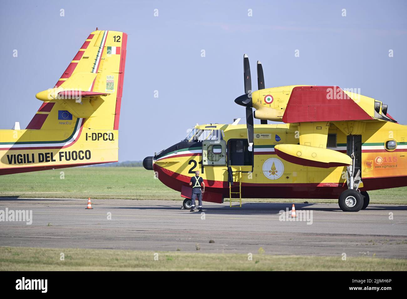 Odolena Voda, Czech Republic. 27th July, 2022. Canadair CL-415 ...