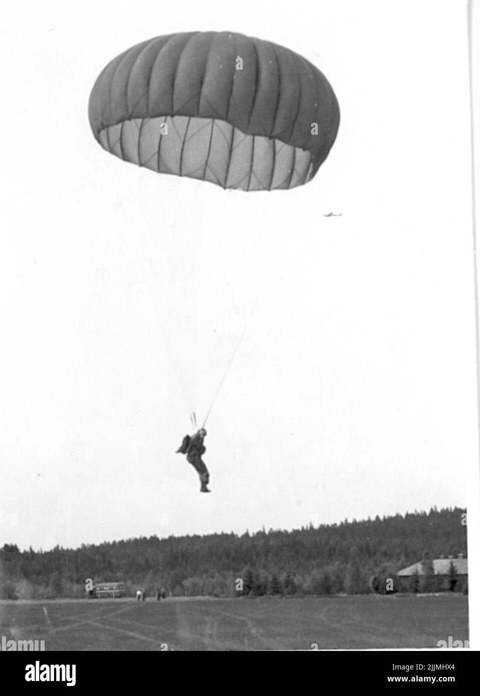 Frame screen School Karlsborg 1955. Fallscreen Stock Photo - Alamy