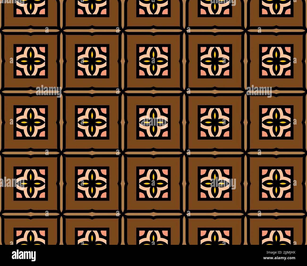 A seamless tile pattern in brown shades Stock Photo - Alamy