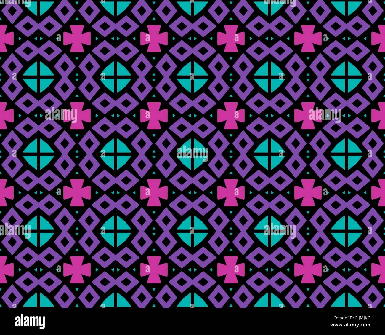An illustration of purple seamless background with abstract shapes ...