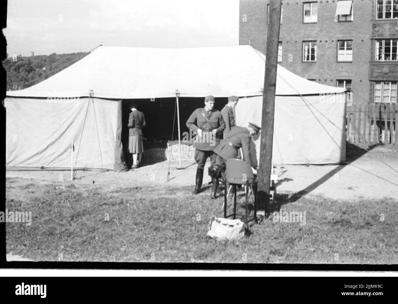 The Life Regiment's Husars, K3 1947. Ridal competitions in Skövde Stock ...