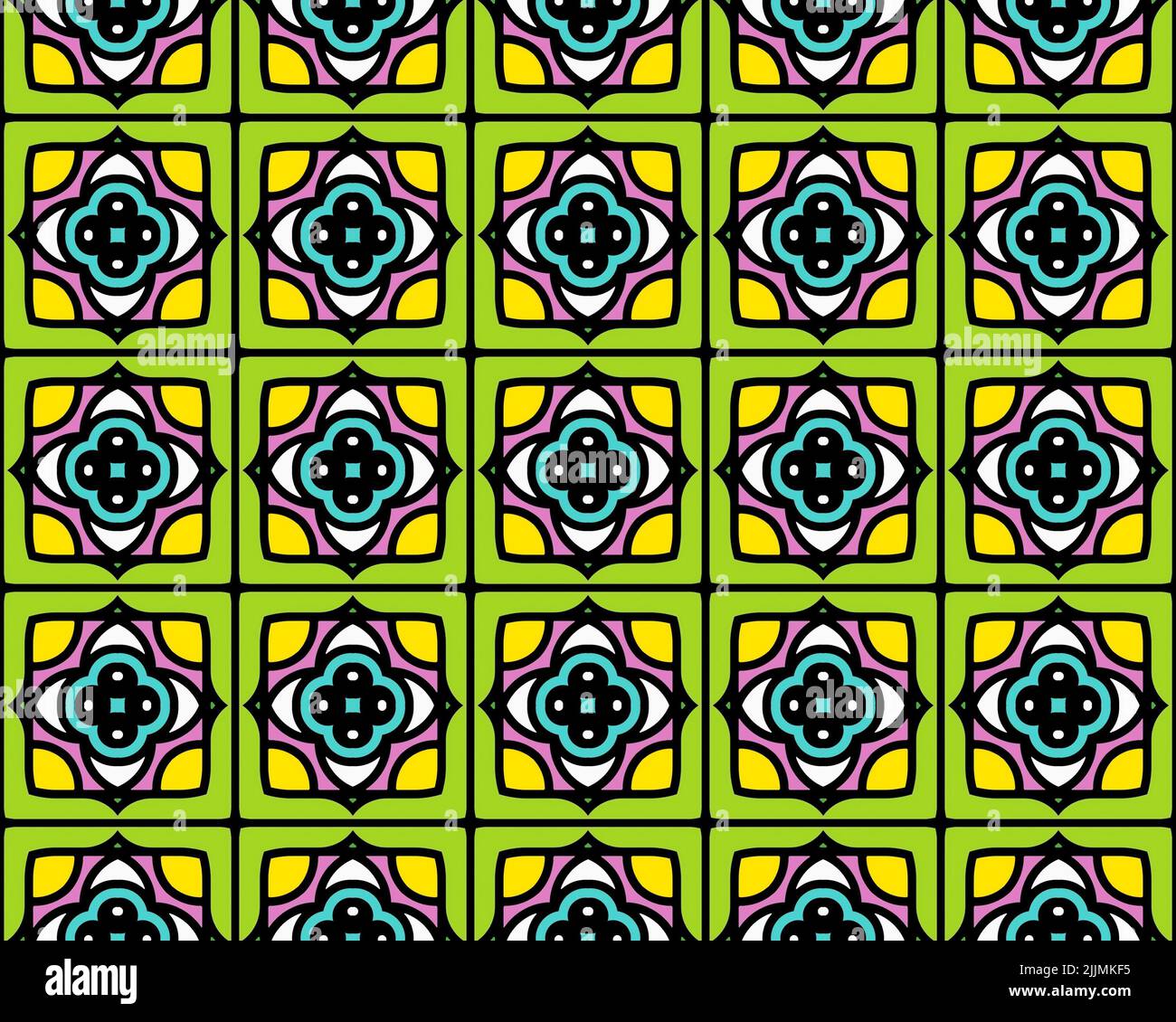 A 3D rendering illustration of a seamless tile pattern Stock Photo - Alamy
