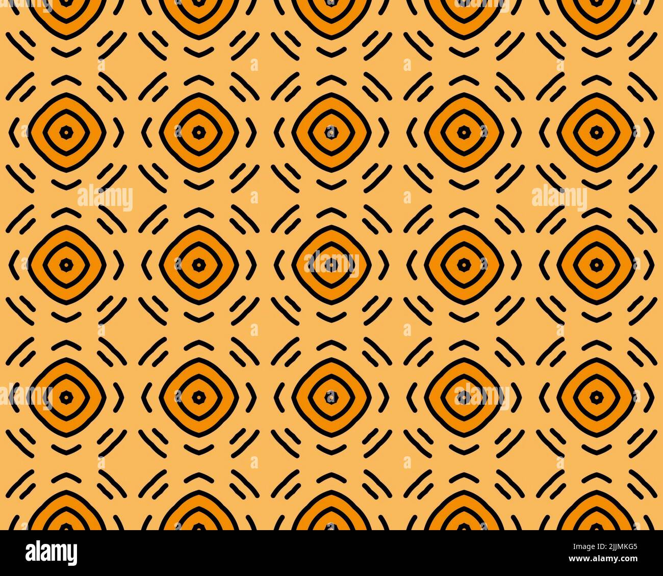 An illustration of a seamless tile pattern in orange Stock Photo - Alamy