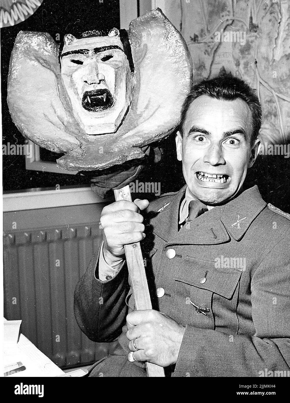 The paratroopers in Karlsborg 1956.Sam jokes Stock Photo - Alamy