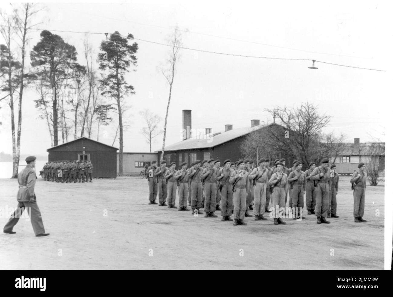 The paratroopers in Karlsborg 1955 Stock Photo - Alamy