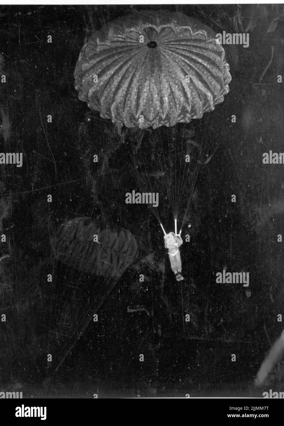 The paratroopers' school in Karlsborg 1950s.night jumping Stock Photo ...