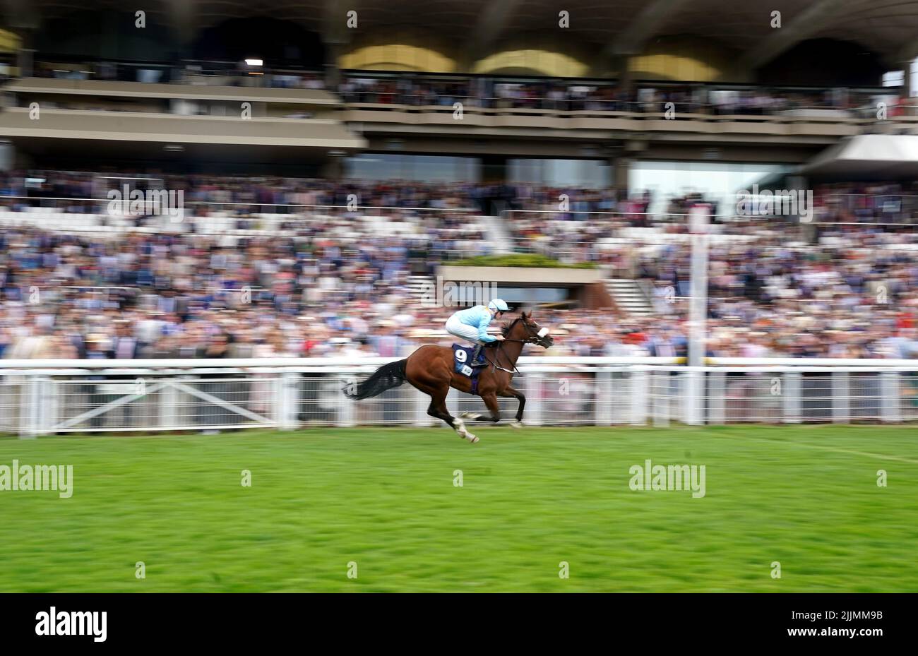 The Platinum Queen ridden by jockey Oisin Orr wins the British EBF ...