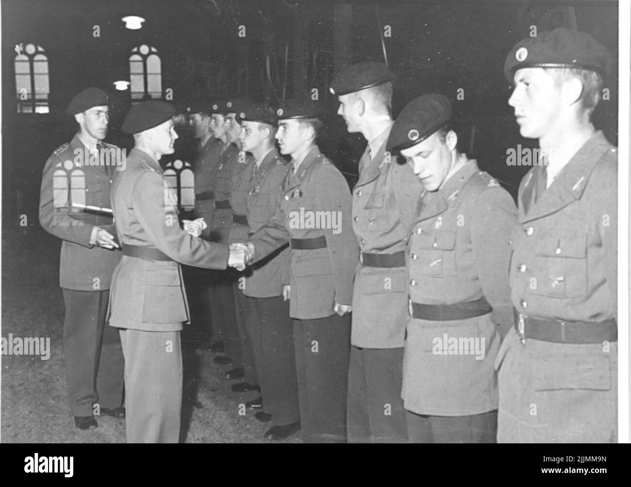The paratroopers in Karlsborg 1953 Stock Photo - Alamy