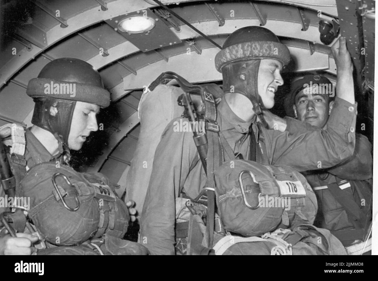The paratroopers in Karlsborg 1954 Stock Photo - Alamy