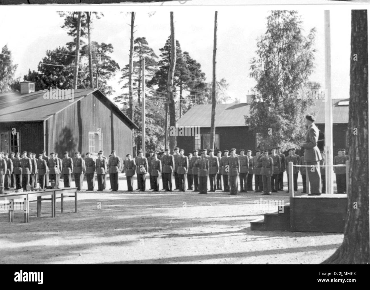 The paratroopers in Karlsborg 1953 Stock Photo - Alamy