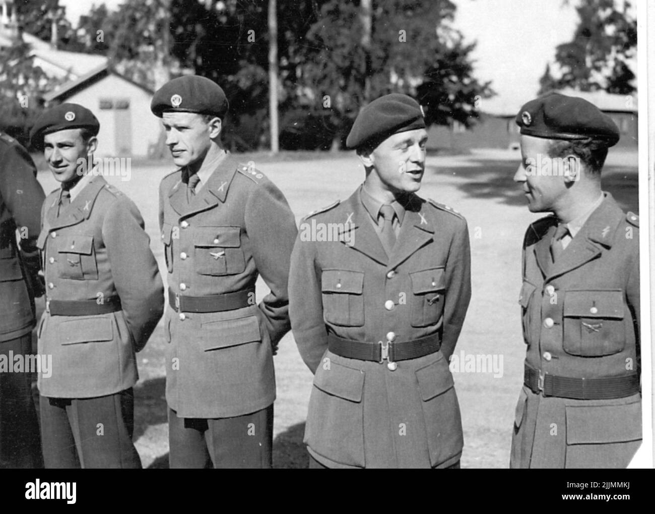 The paratroopers in Karlsborg 1953 Stock Photo - Alamy
