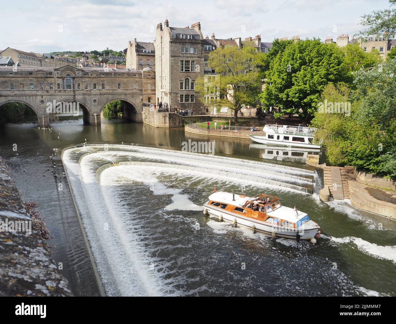 A boat floating on the river in Bath, United Kingdom Stock Photo - Alamy