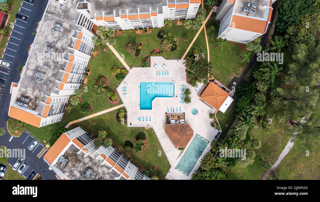 Water in swimming pool aerial hi-res stock photography and images - Alamy