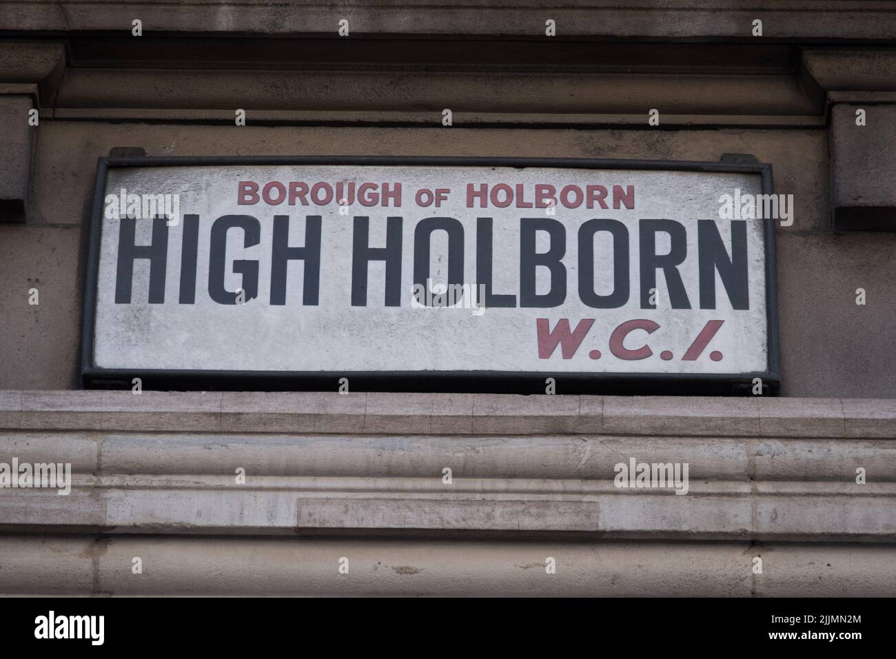 A High Holborn WC1 street sign in London, England Stock Photo - Alamy