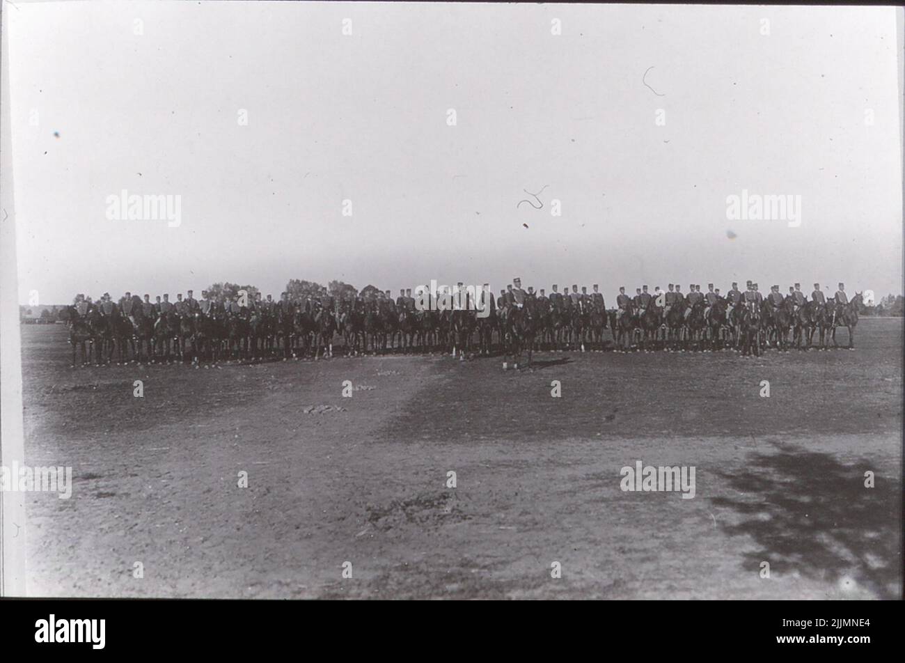 Life Regiment's Husars. The house camp at Sanna Hed. Life Squadron 1900 ...
