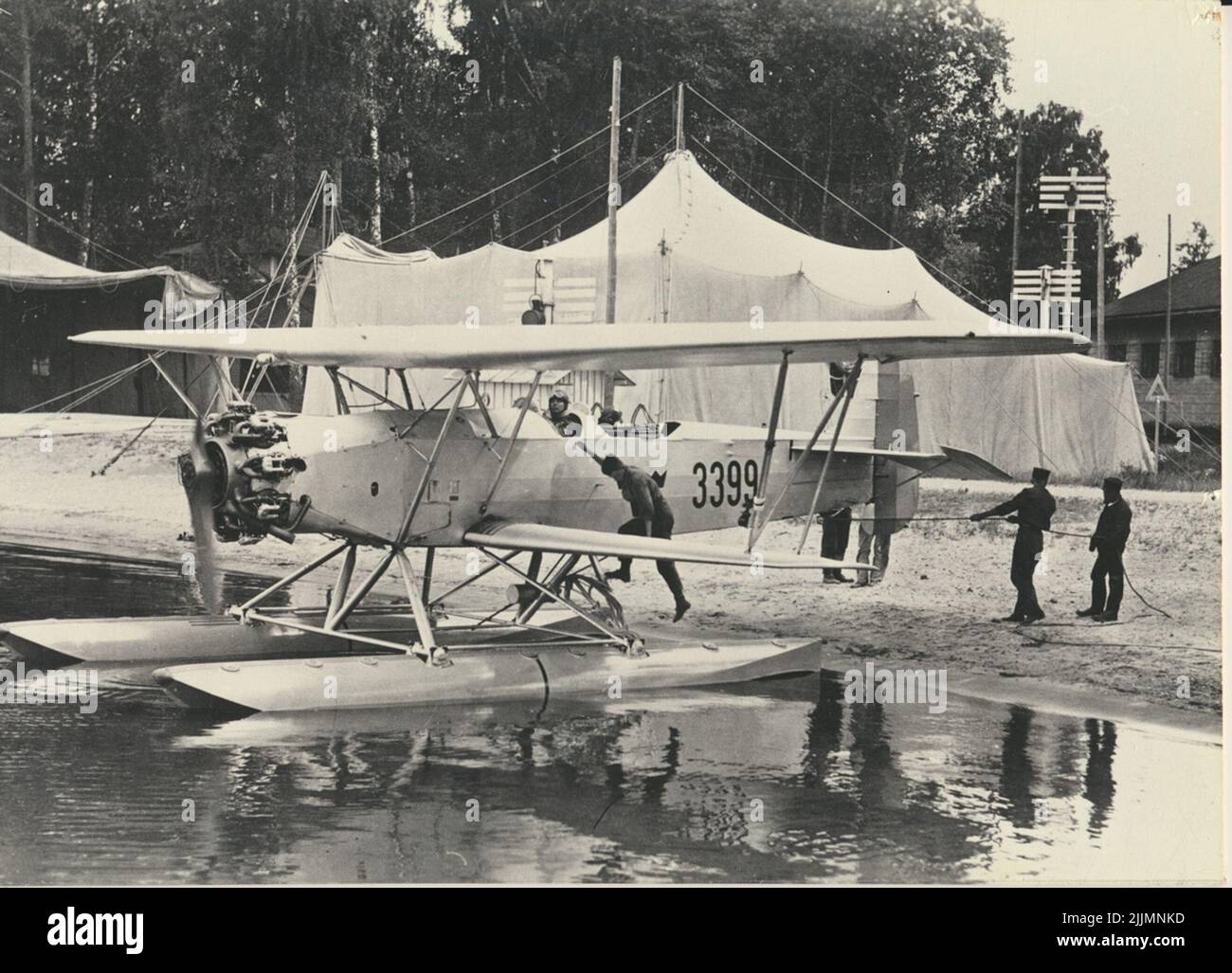 The flight in Karlsborg before F6.Fokker S 6 starts from ...