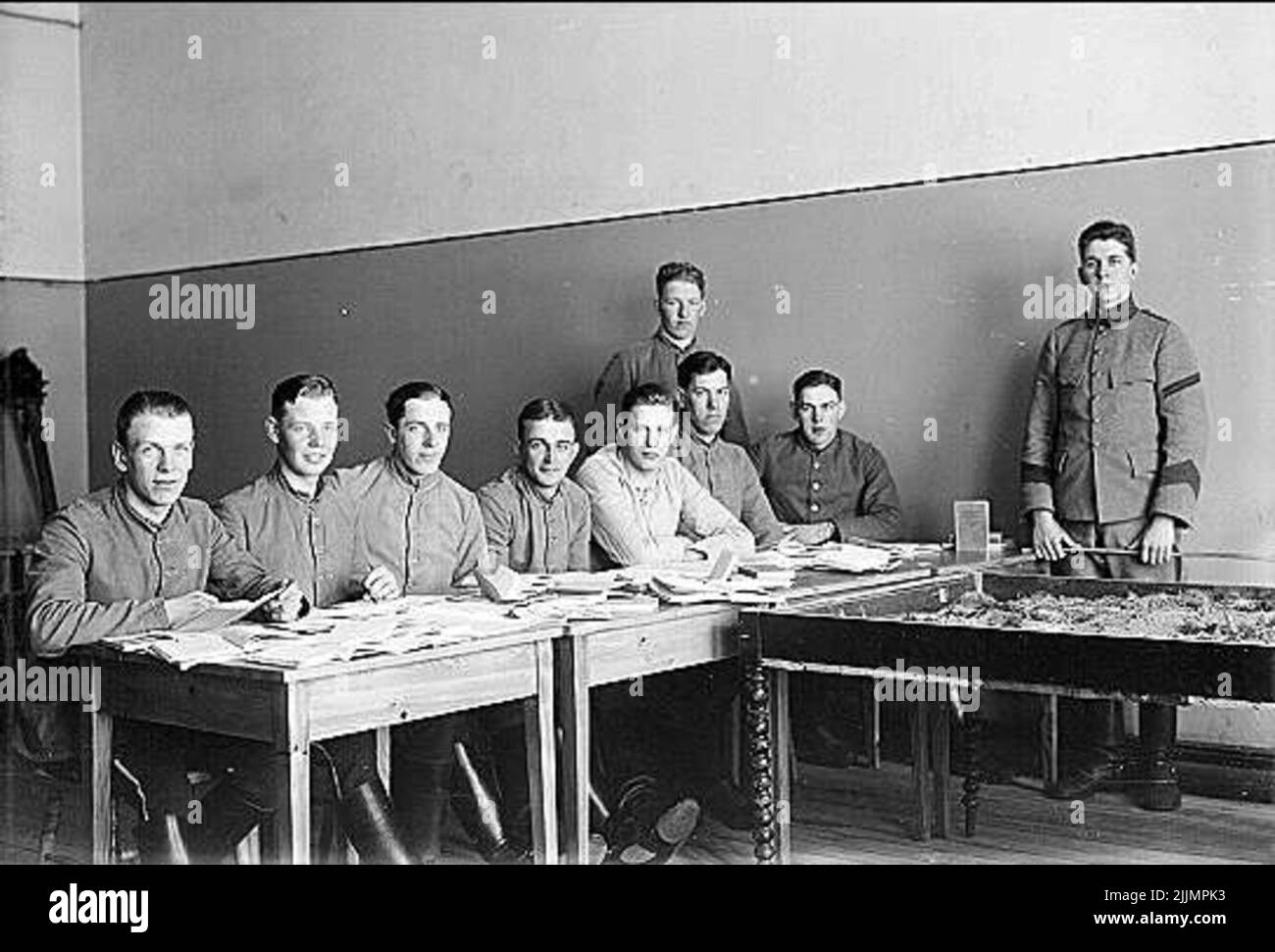 Lieutenant Melcher Wernstedt's tribal scene has indoor lesson in front ...