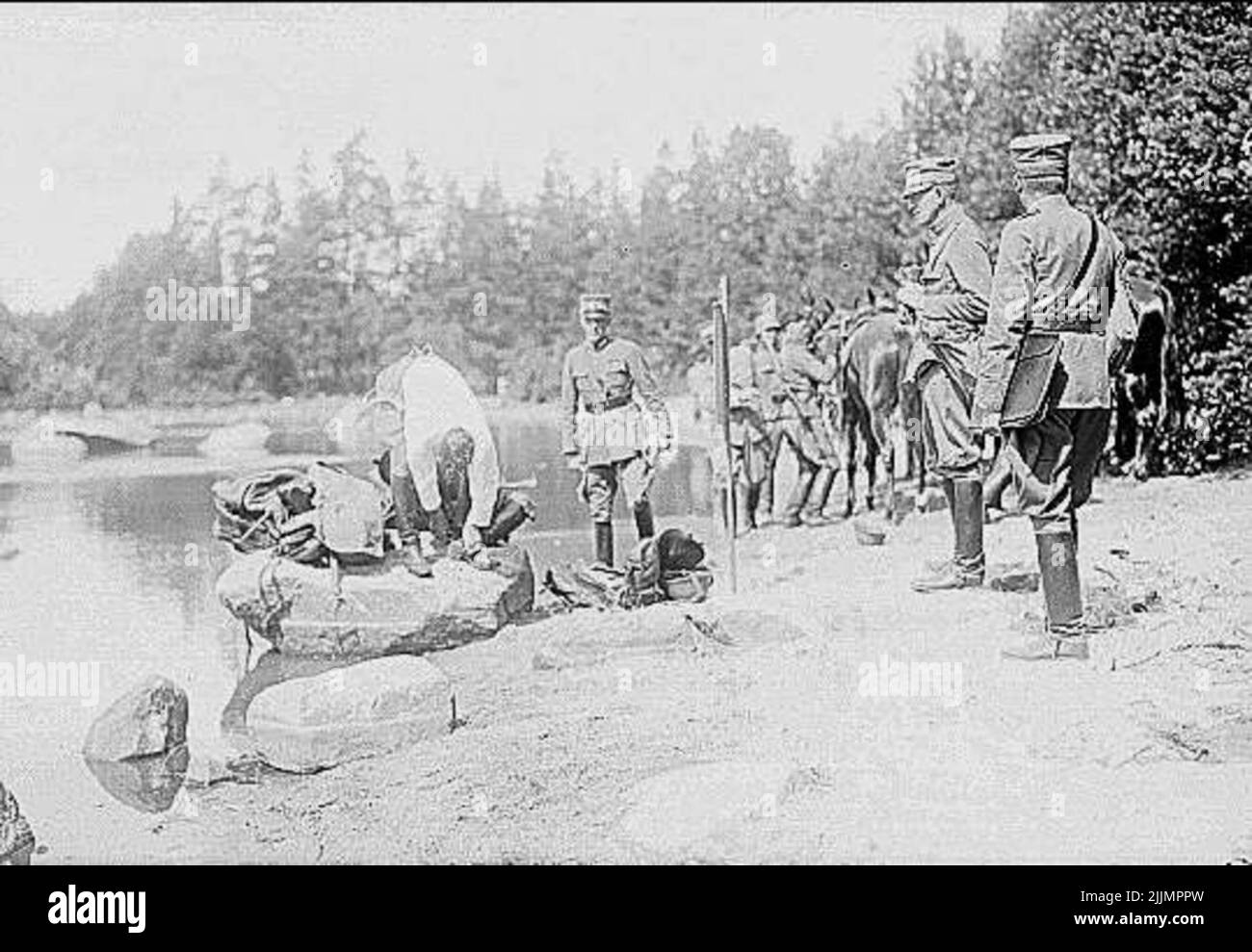 Patrol field competition to horse in 1934, transition of the Vristulven ...