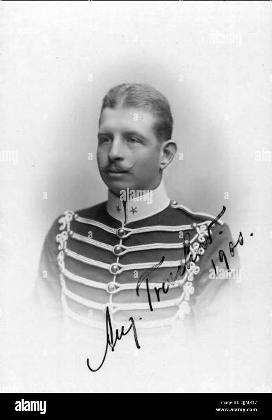 Portrait by Lieutenant Johan August Treschow Stock Photo - Alamy