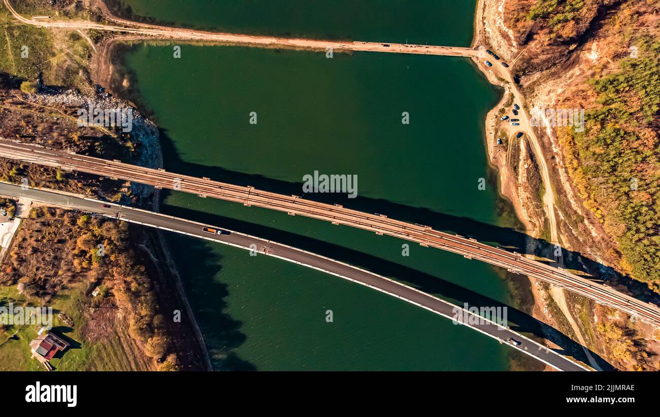 Aerial view over two hi-res stock photography and images - Alamy