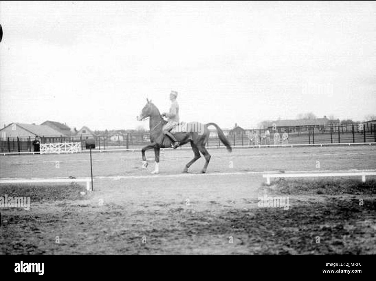 Riding paddock Black and White Stock Photos & Images - Alamy