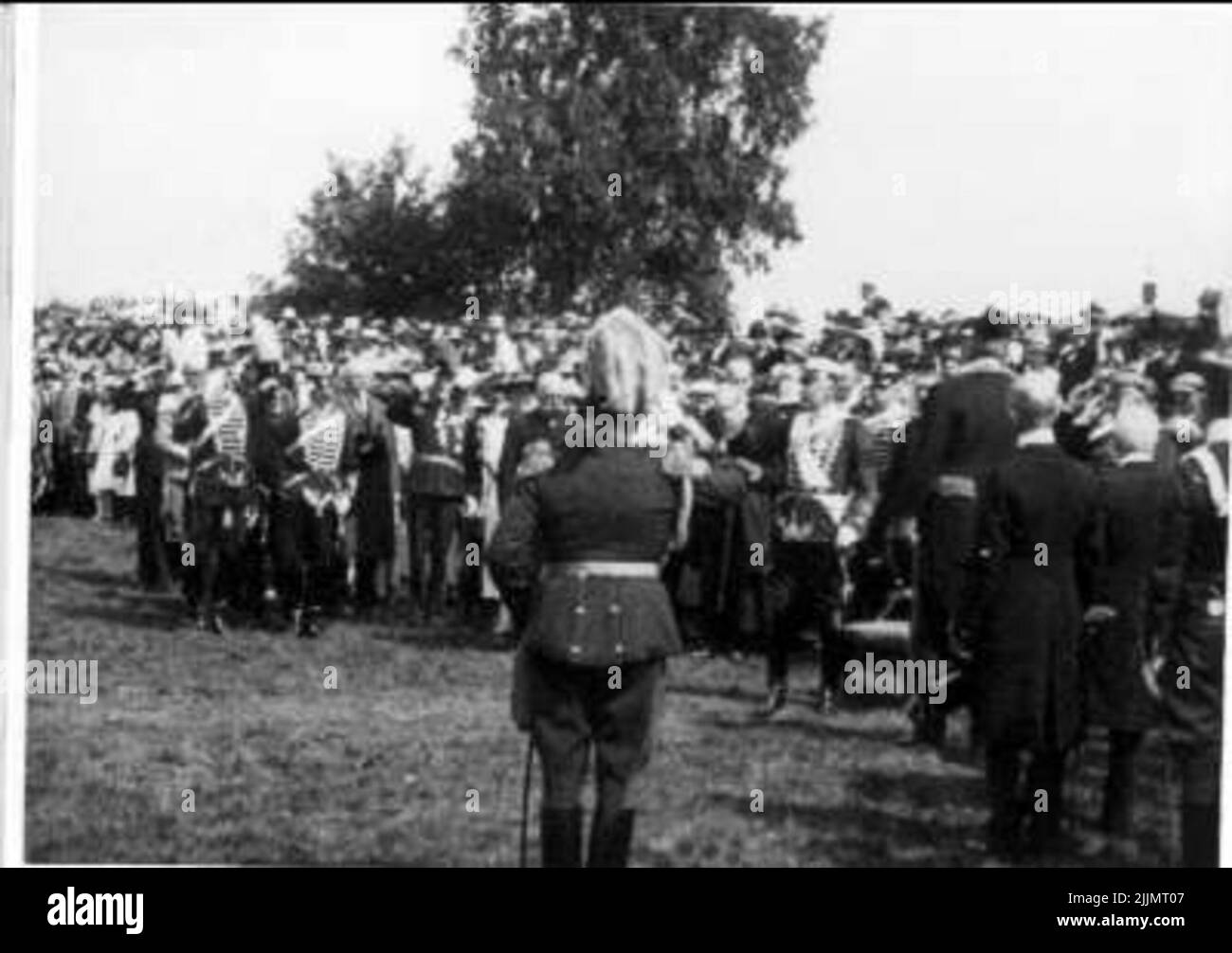 The inauguration of the regiment's memorial stone at Sanna Hed on ...