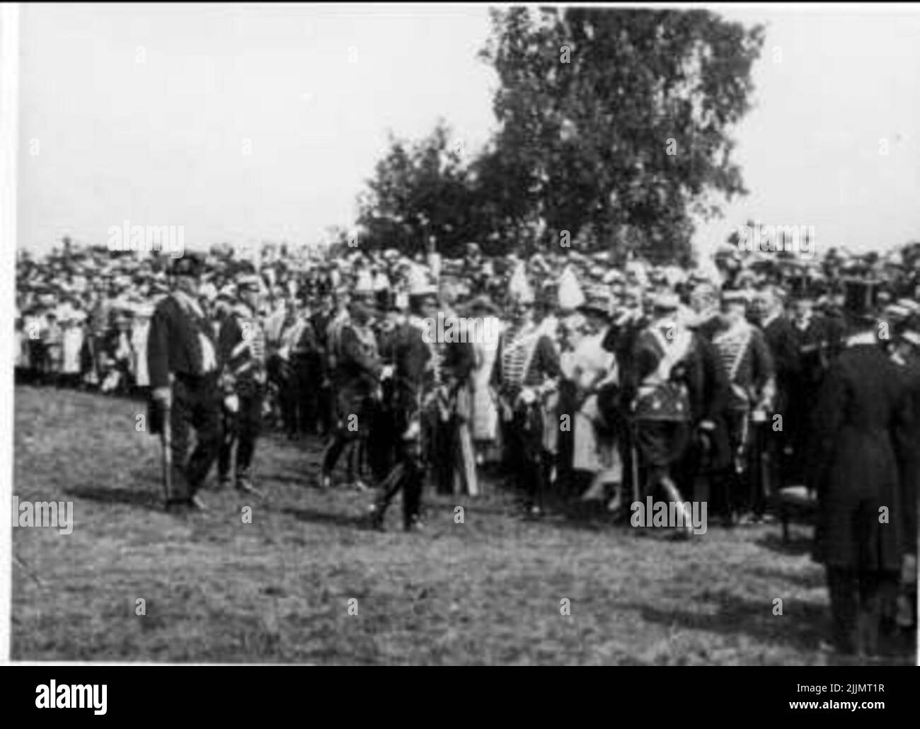 The inauguration of the regiment's memorial stone at Sanna Hed on ...