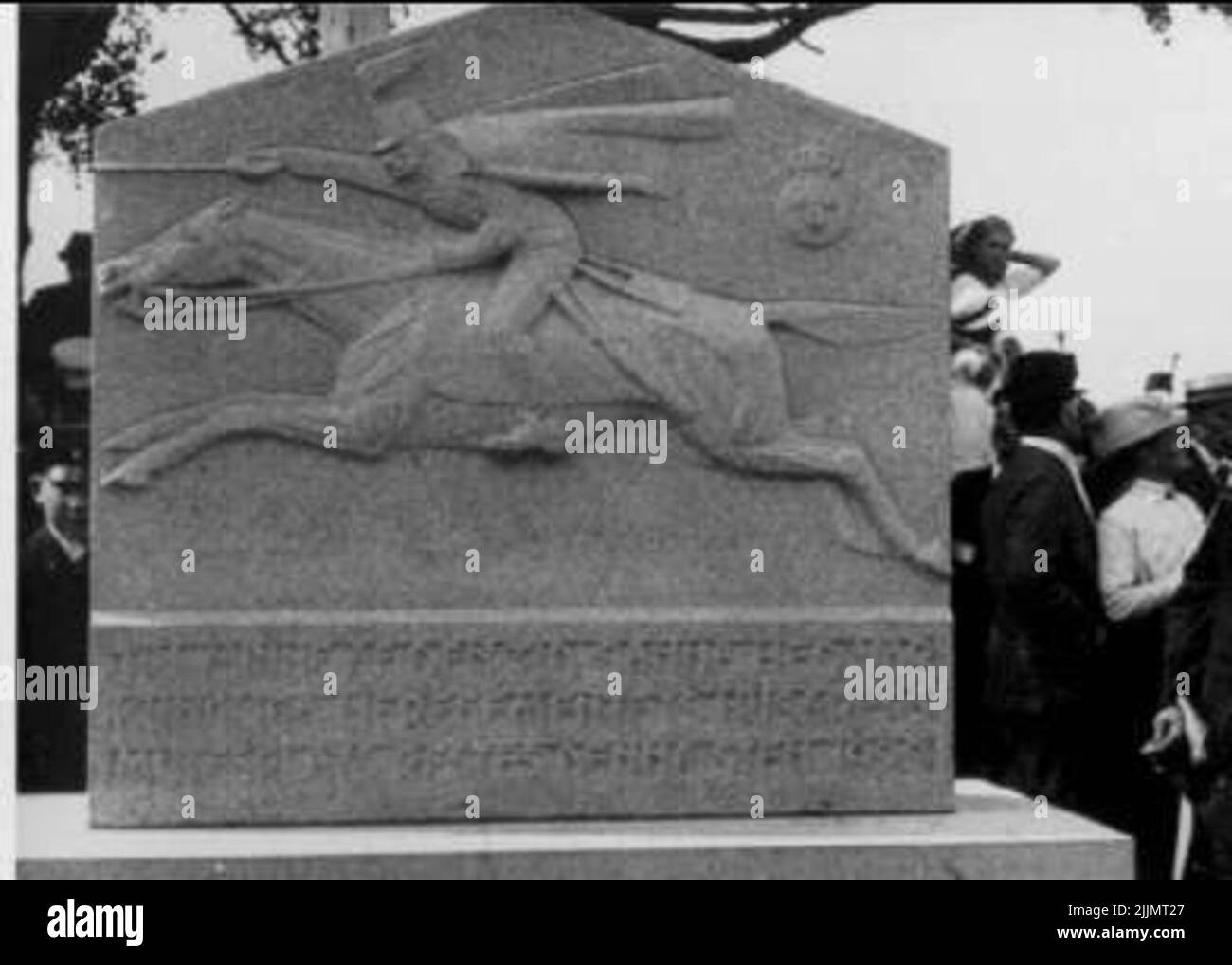 The inauguration of the regiment's memorial stone at Sanna Hed on ...
