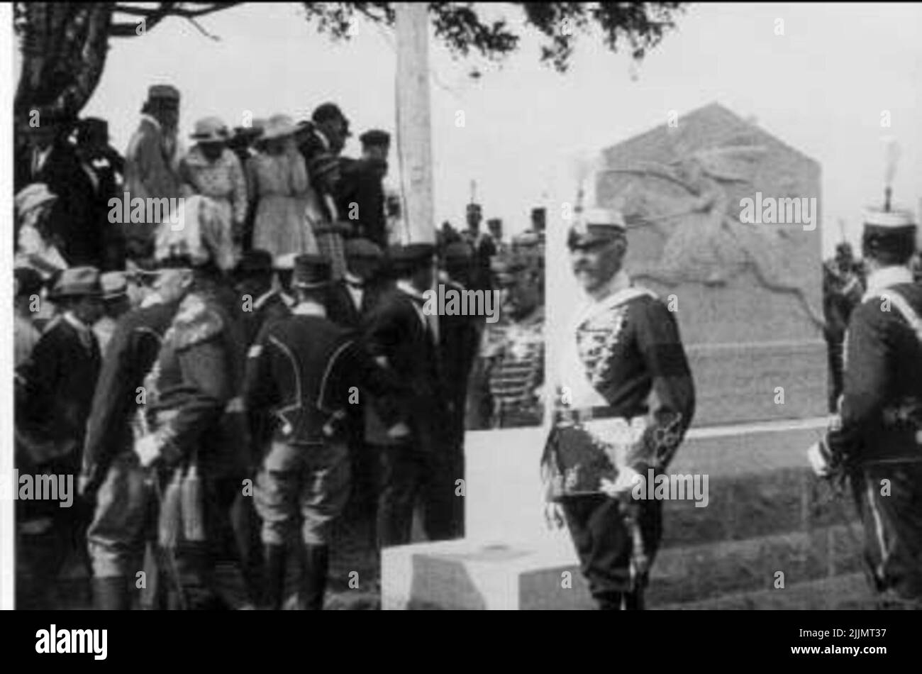 The inauguration of the regiment's memorial stone at Sanna Hed on ...