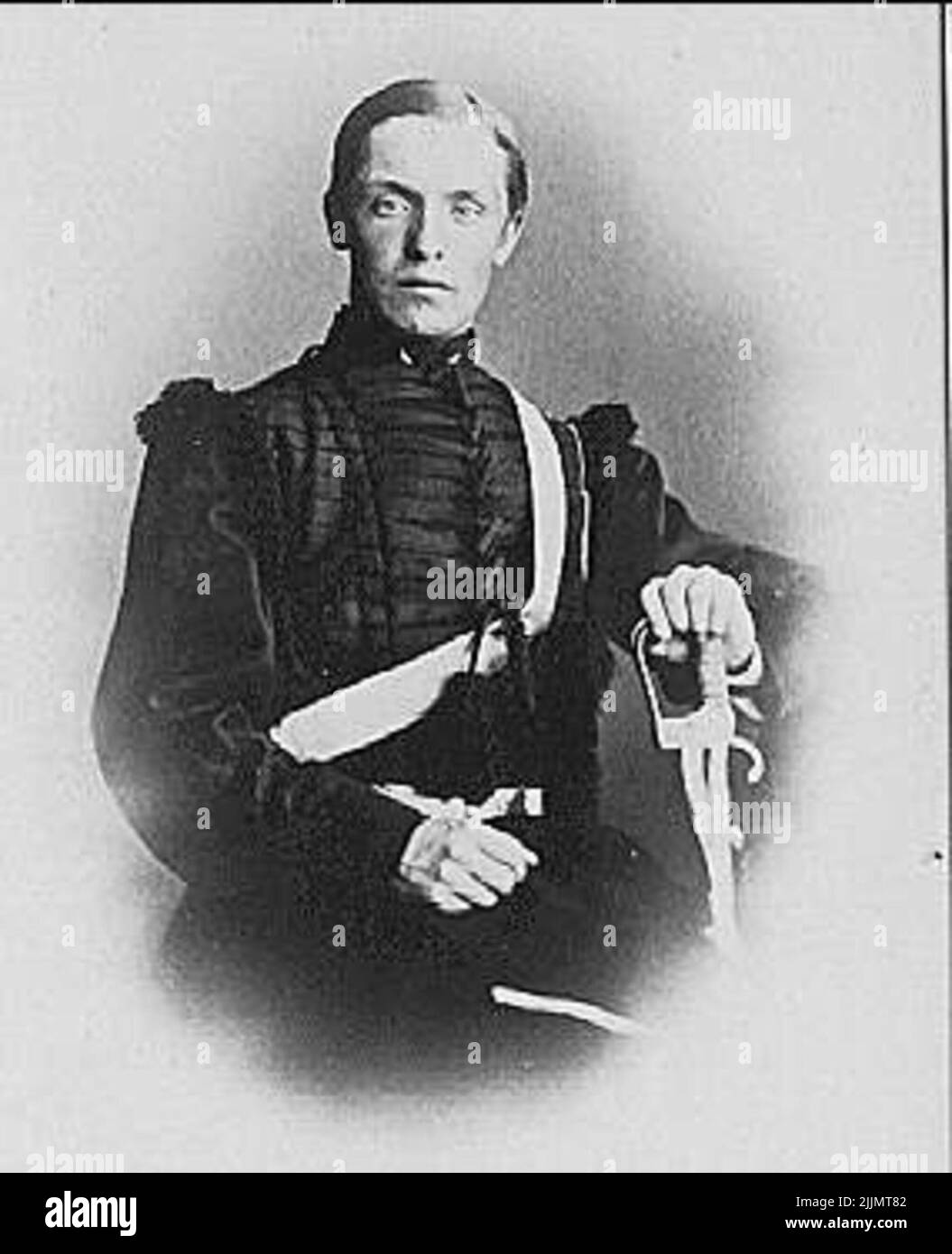 Portrait of Lieutenant Rikard Wilhelm Timoleon Berg Stock Photo - Alamy