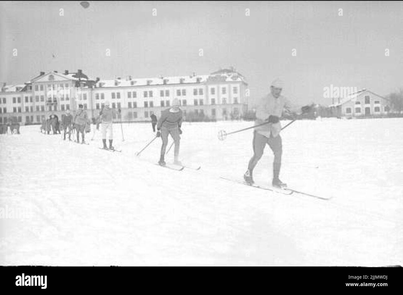 Ski competition in 1929 with start and finish south of K 3 barracks ...