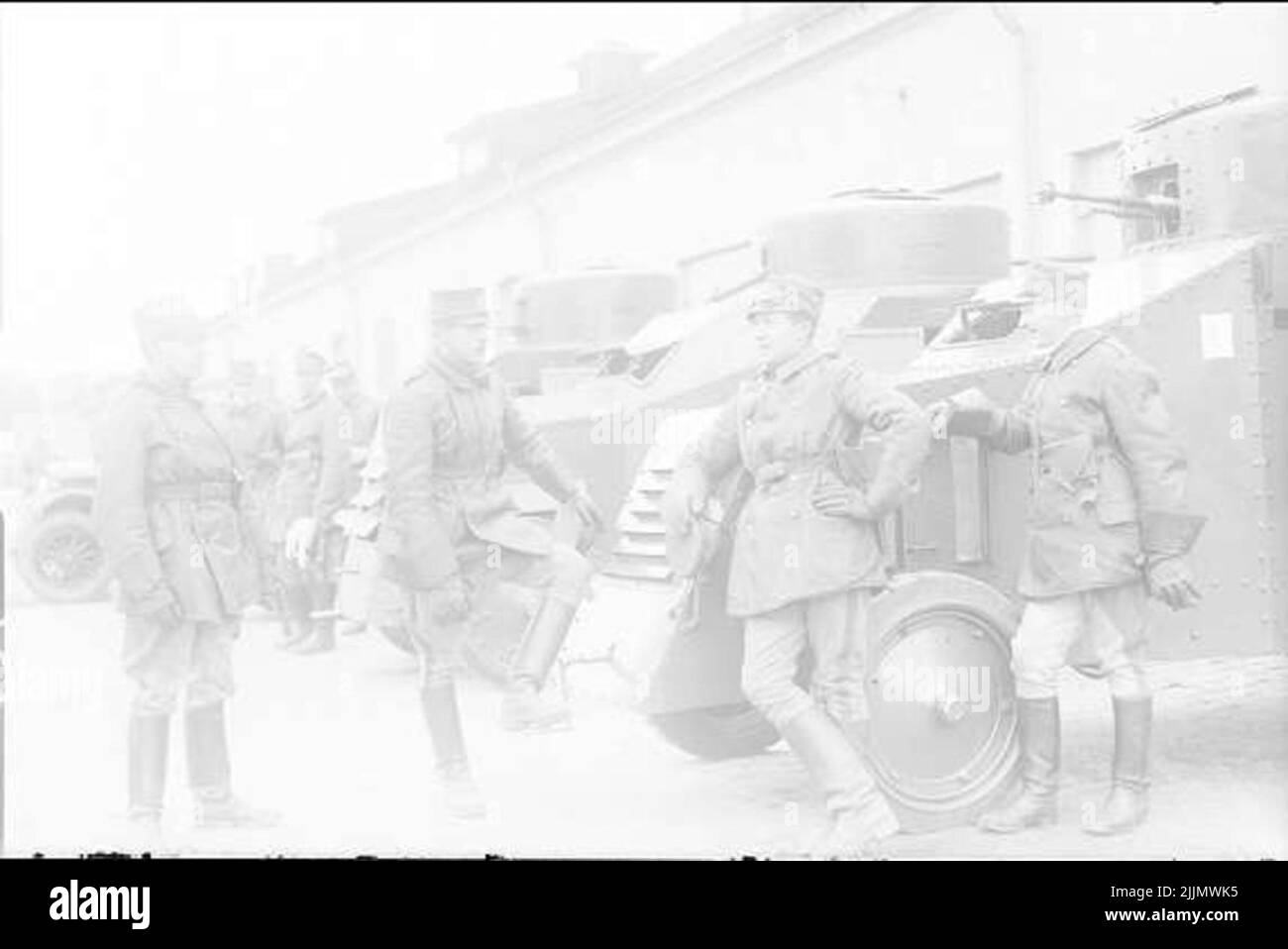 Cavalry attempt with armored cars. At the far right Furir Svahn Stock ...